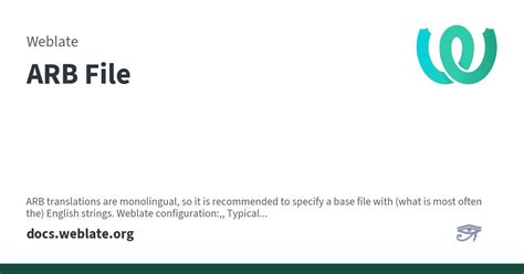 Arb File Weblate 513 Documentation