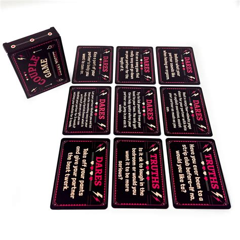 50 Sheets Bedroom Command Sex Card Game Intimacy Deck Naughty Party