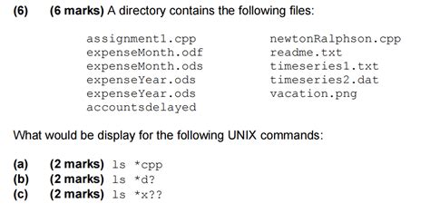 Solved Marks A Directory Contains The Following Chegg