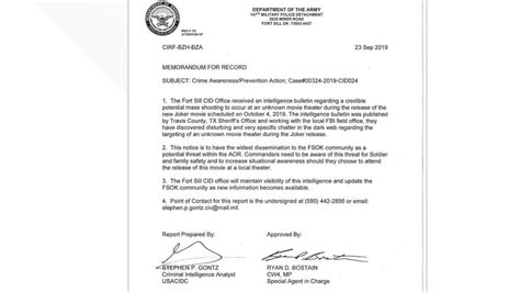 VERIFY Army Memo Warns Of Shooting Threat At Movie Theater Kvue Com VERIFY Army Memo Warns Of Shooting Threat At Movie Theater Kvue Com