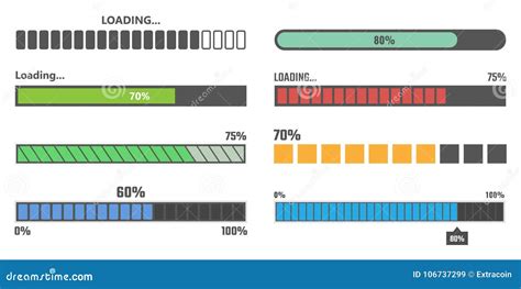 Loading Bar Vector Stock Vector Illustration Of Circle 106737299