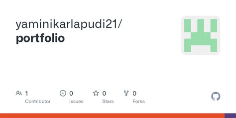 Github Yaminikarlapudi21portfolio