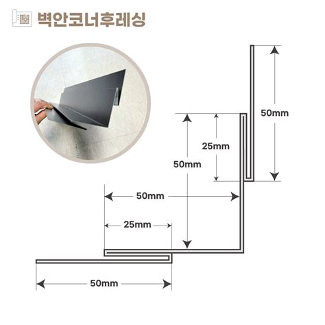 벽안코너후레싱 후레싱절곡 Hn Metalic