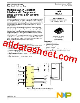 MC33975ATEK R2 Datasheet PDF NXP Semiconductors