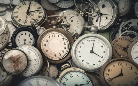 Clock Illustration Of Passing Time Stock Illustration Illustration