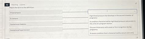Solved 42matching2 ﻿pointsmatch The Term To The