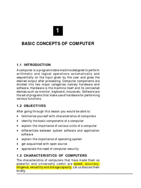 basic concepts of computer 1 25 mb pdf computer virus computer data storage