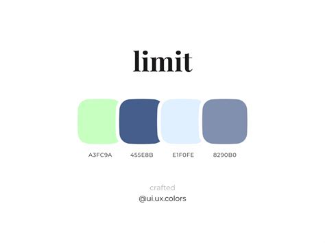 Limit Color Palette By Ui Ux Colors On Dribbble