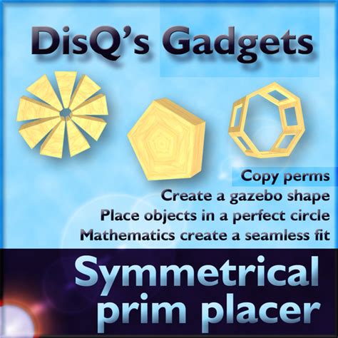 second life marketplace symmetrical prim placer