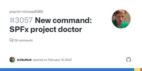 new command spfx project doctor · issue 3057 · pnp cli microsoft365