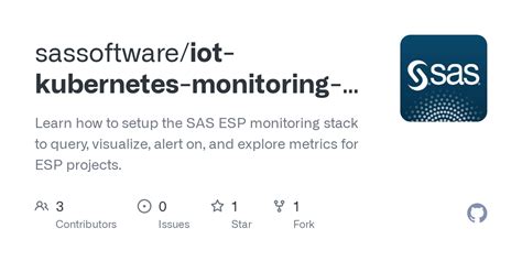 Github Sassoftware Iot Kubernetes Monitoring Esp Learn How To Setup The Sas Esp Monitoring