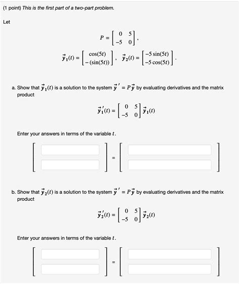 Solved 1 Point This Is The First Part Of A Two Part Chegg Com