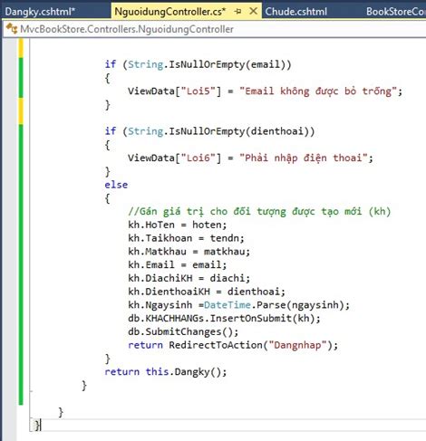 ASP NET MVC Xây dựng trang đăng ký đăng nhập
