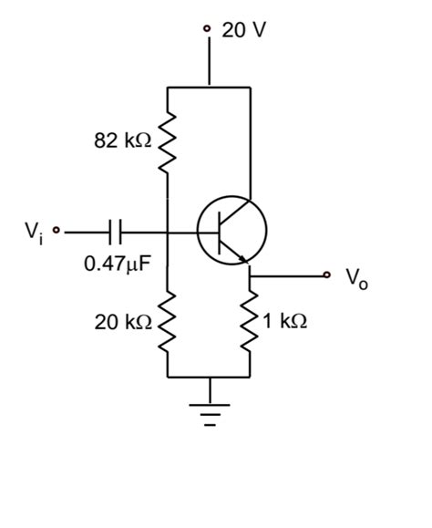 finding ac equivalent circuit of a bjt amplifier electrical