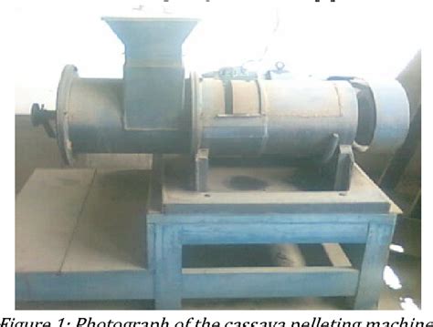 Figure 1 From Performance Optimization Of A Cassava Pelleting Machine Semantic Scholar