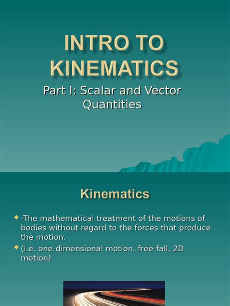 Kinematicsppt Pdf