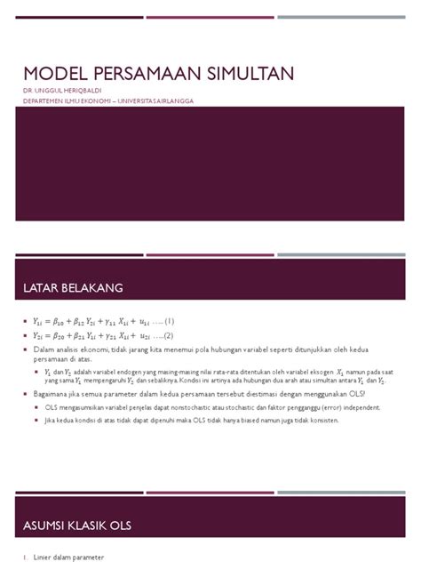 Simultaneous Equation Week 2 Pdf