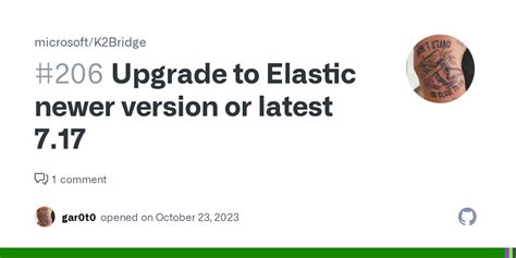 Upgrade To Elastic Newer Version Or Latest 717 · Issue 206