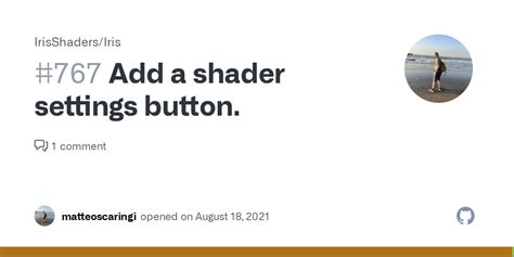 Add a shader settings button. · Issue #767 · IrisShaders/Iris · GitHub