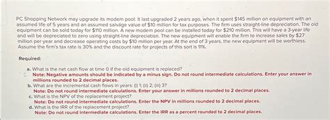 Solved Pc Shopping Network May Upgrade Its Modem Pool It