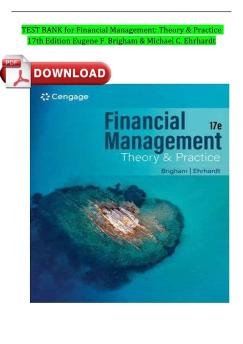 Test Bank For Financial Management Theory And Practice 17th Edition