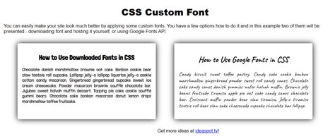 Font Face Css How To Use Google Fonts In Css Ideaspot Tv