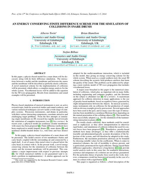An Energy Conserving Finite Difference S Pdf Matrix Mathematics Waves
