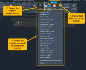 How To Type Insert Any Symbol In AutoCAD Surveyor Insider