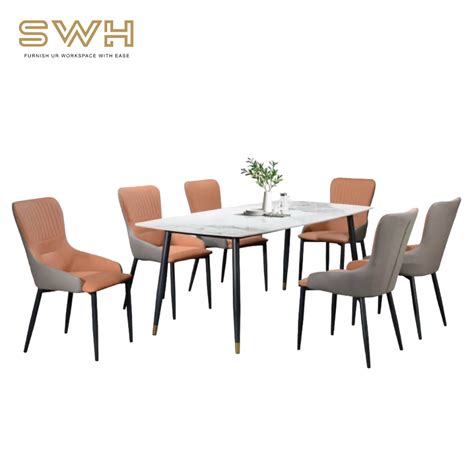 Gt Angela Ceramic Dining Set 6 Seater Dining Furniture Shop Penang