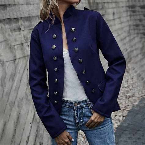 Military Jackets And Blazers Women