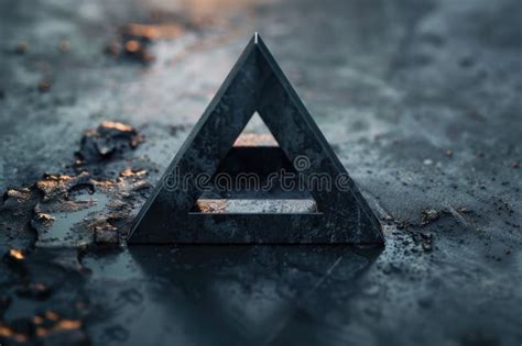 A Triangle Shaped Object Sits On A Table Ready For Use Or Display