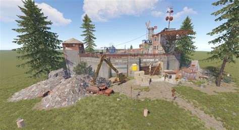 Custom Outpost 10 Rust Monument Lone Design