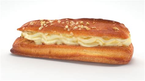 3d Vanilla Eclair Model Turbosquid 2047424