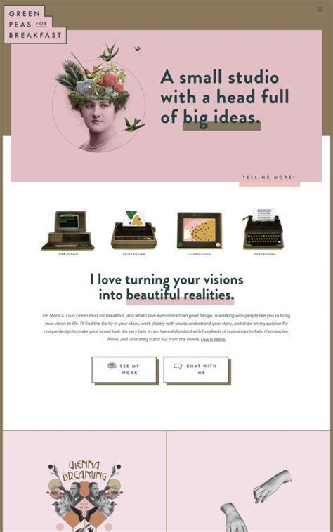 green peas website example by ericks webs design
