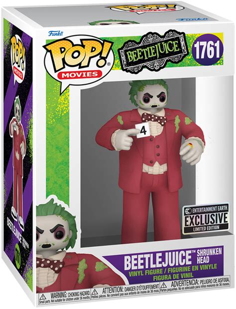 Figurine Pop Beetlejuice 1761 Pas Cher Beetlejuice Tête Réduite