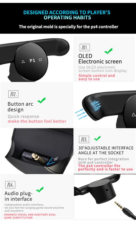 Back Button Attachment For PS Controller Accessories