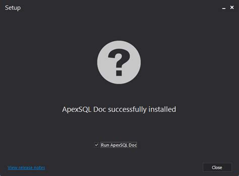 apexsql doc 2019 screen shot tour