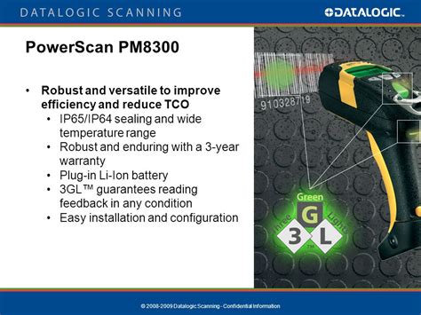 © Datalogic Scanning Confidential Information Powerscan ® Pm8300 Dk Ppt Download