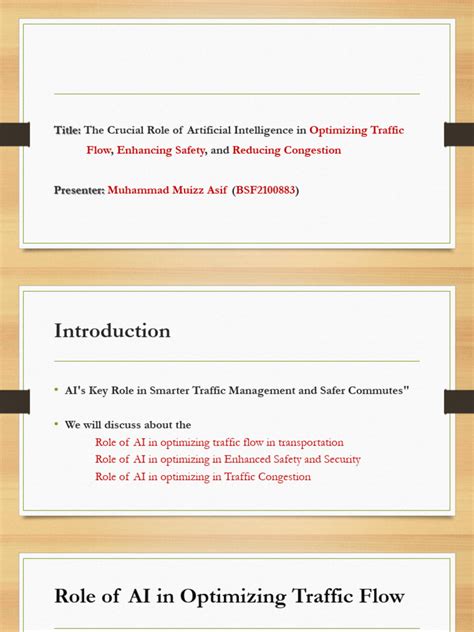 The Crucial Role Of Artificial Intelligence In Enhancing Safety And Reducing Congestion In