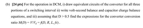 problem 1 [40 points] the converter of fig 1 is