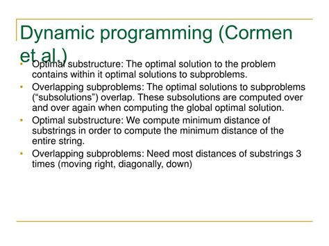 Ppt Dynamic Programming Edit Distance Powerpoint Presentation Free