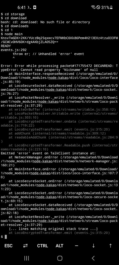 Error 이벤트 · Issue 552 · Storycraftnode Kakao · Github