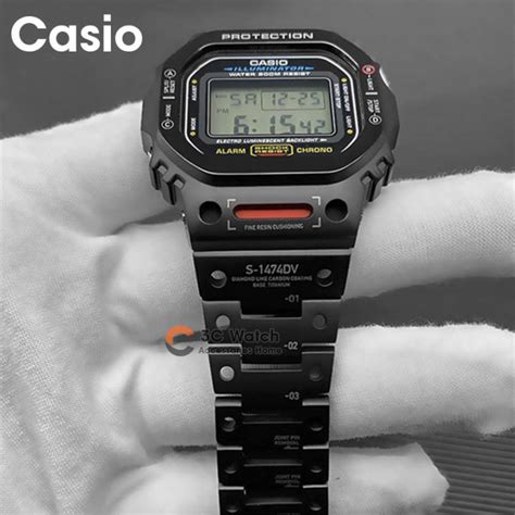 For Dw5600 Dw5610 For Casioak G Shock Mod Kit Metal Case Frame Strap Band Stainless Steel Strap