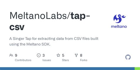 GitHub MeltanoLabs Tap Csv A Singer Tap For Extracting Data From CSV Files Built Using The