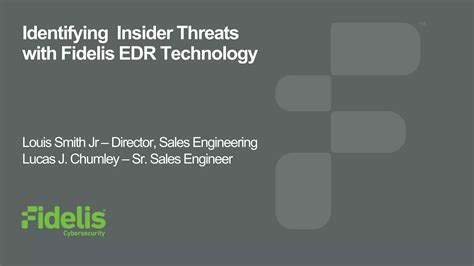Part 1 Identifying Insider Threats With Fidelis Edr Technology Pdf