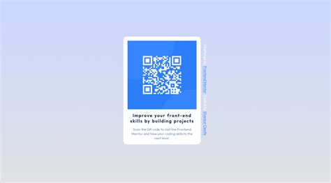 Frontend Mentor Simple Qr Code Layout With Flexbox Coding Challenge