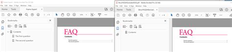 Framemaker 2020 Bookmark Generation Behaviour Has Adobe Product