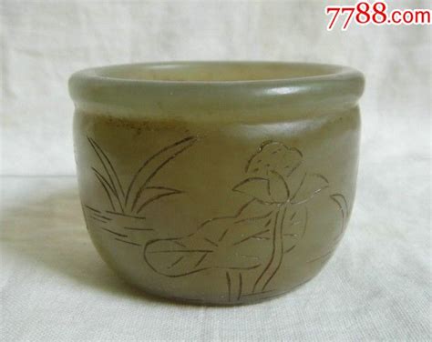 老和田玉墨缸 价格980元 Se68597099 笔洗 零售 7788收藏收藏热线