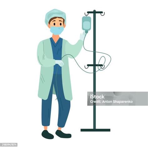 의사가 주입 점적액을 조정하고 정맥 요법을 준비하고 있습니다 20 29세에 대한 스톡 벡터 아트 및 기타 이미지 20 29세 건강관리와 의술 벡터 Istock