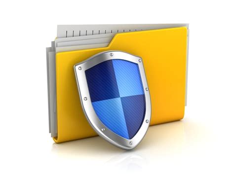 Premium Photo File Protection Concept